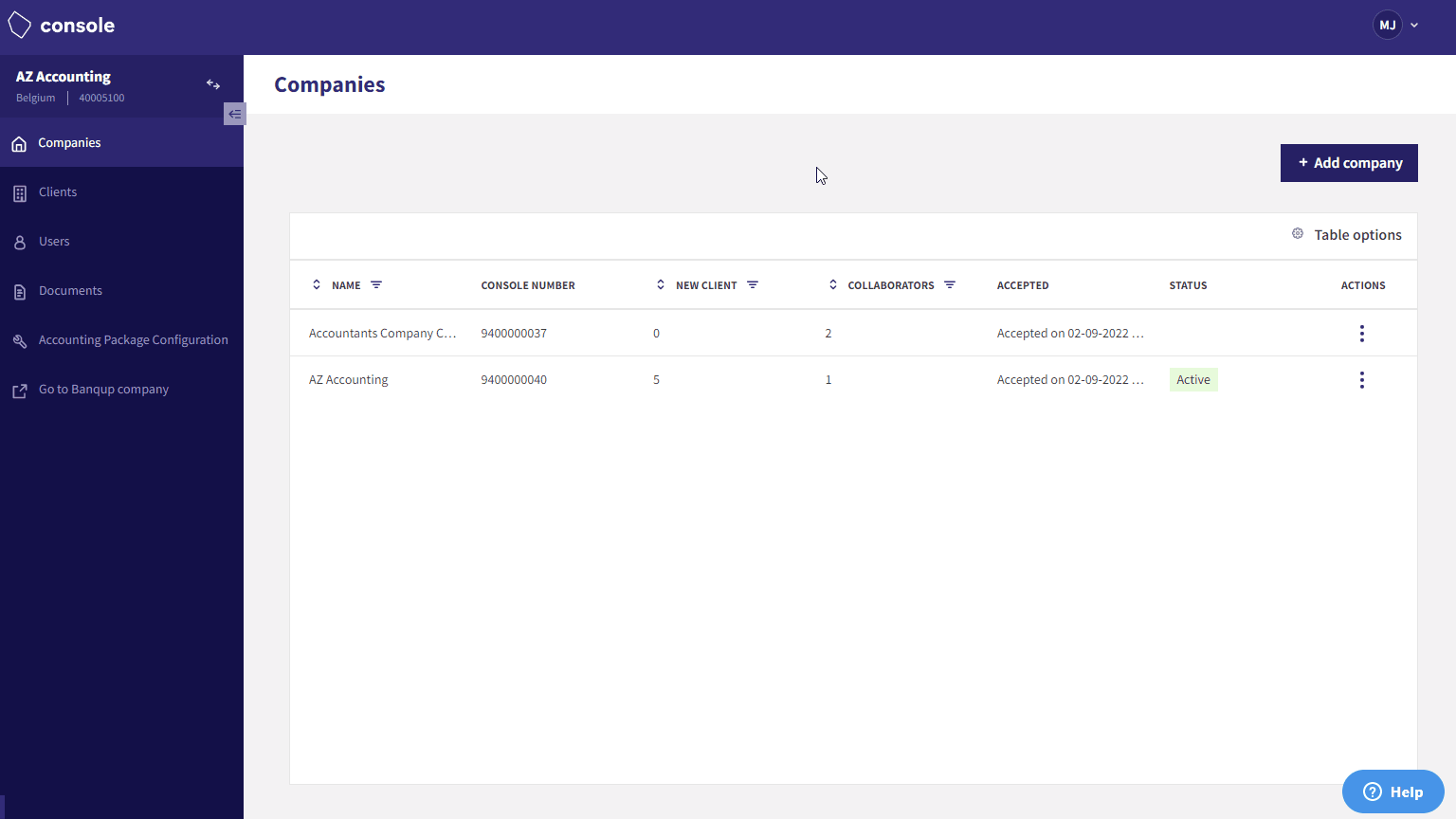 Creating customers in the console – Banqup - Spain Creating customers in the console – Banqup - Spain